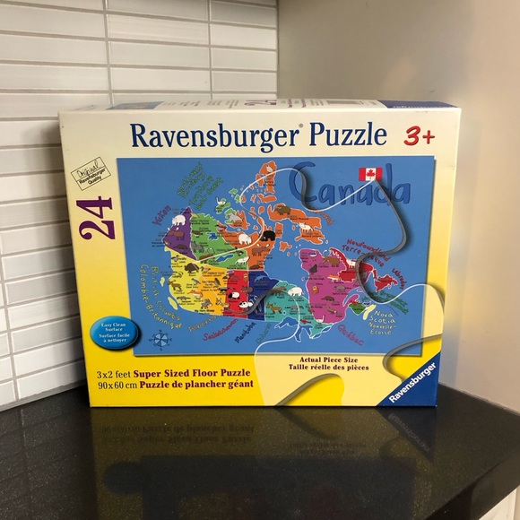 Ravensburger | Toys | 3x2 Feet Supersized 24 Piece Ravensburger Map Of ...